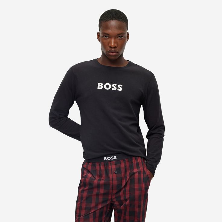 Boss Art. EASY LONG SET Homewear in black, combined buy online